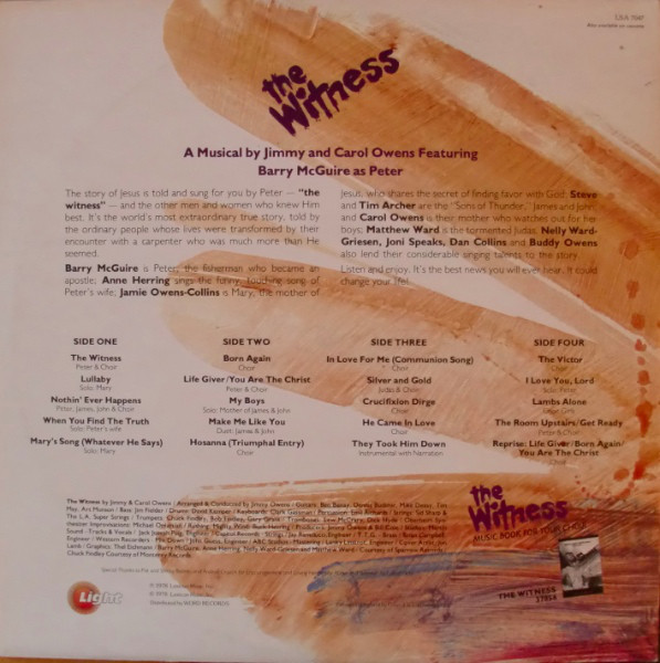 The Witness : - original soundtrack buy it online at the soundtrack to ...