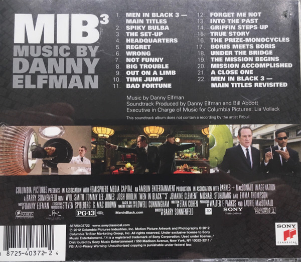 MIB³ (Motion Picture Score) - original soundtrack buy it online at the ...